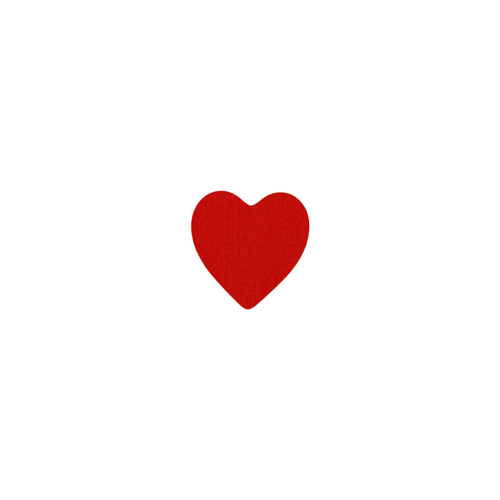 Small Red Heart Stickers 1/2" Round | 1,000/Rolll | InStockLabels.com