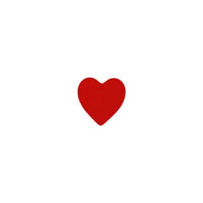 Small Red Heart Stickers 1/2" Round | 1,000/Rolll | InStockLabels.com