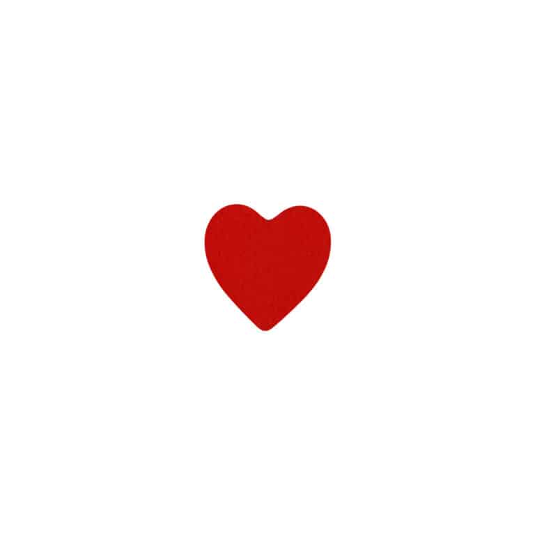 Small Red Heart Stickers 1/2" Round | 1,000/Rolll | InStockLabels.com