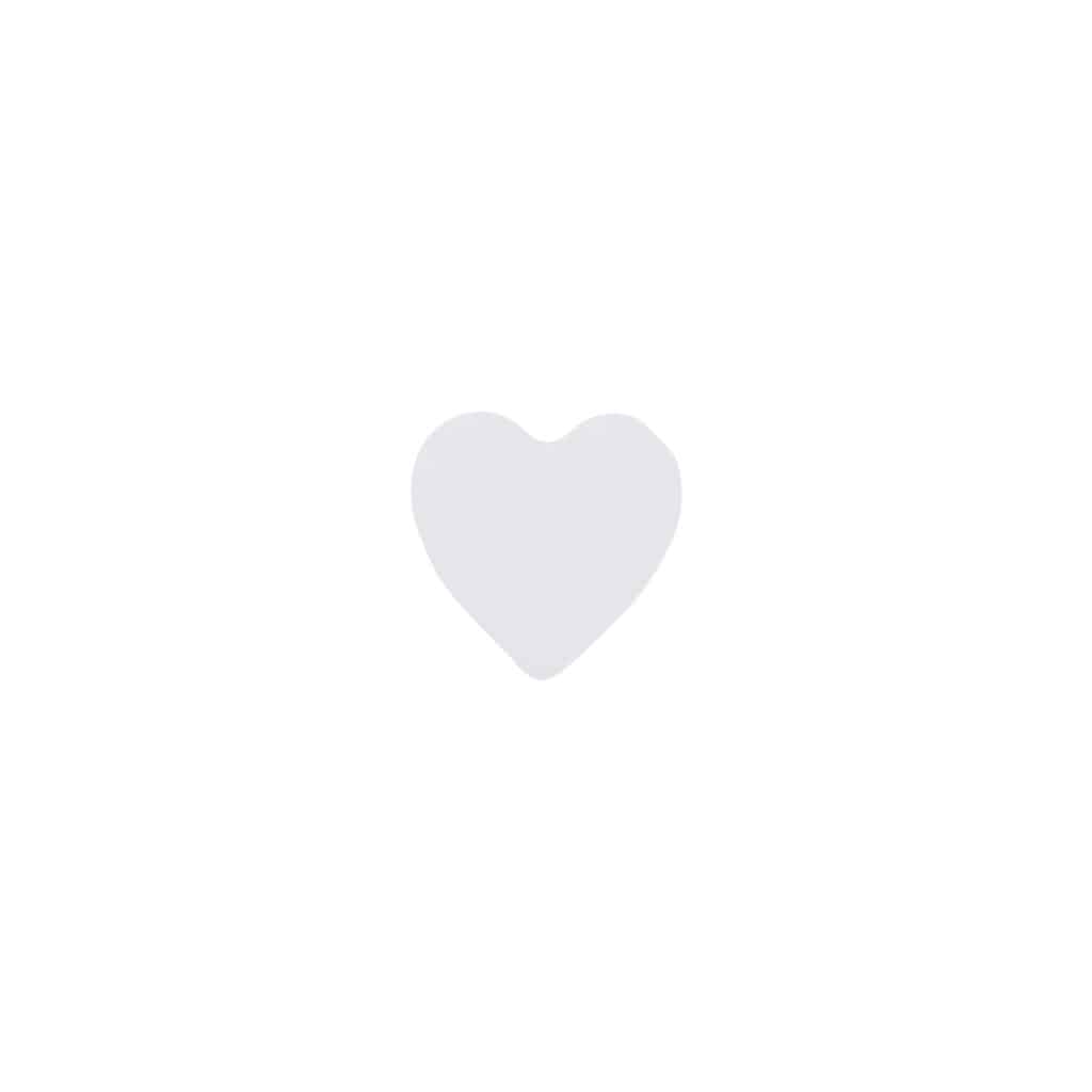 Small White Heart Stickers 1/2" Round | 1,000/Rolll | InStockLabels.com
