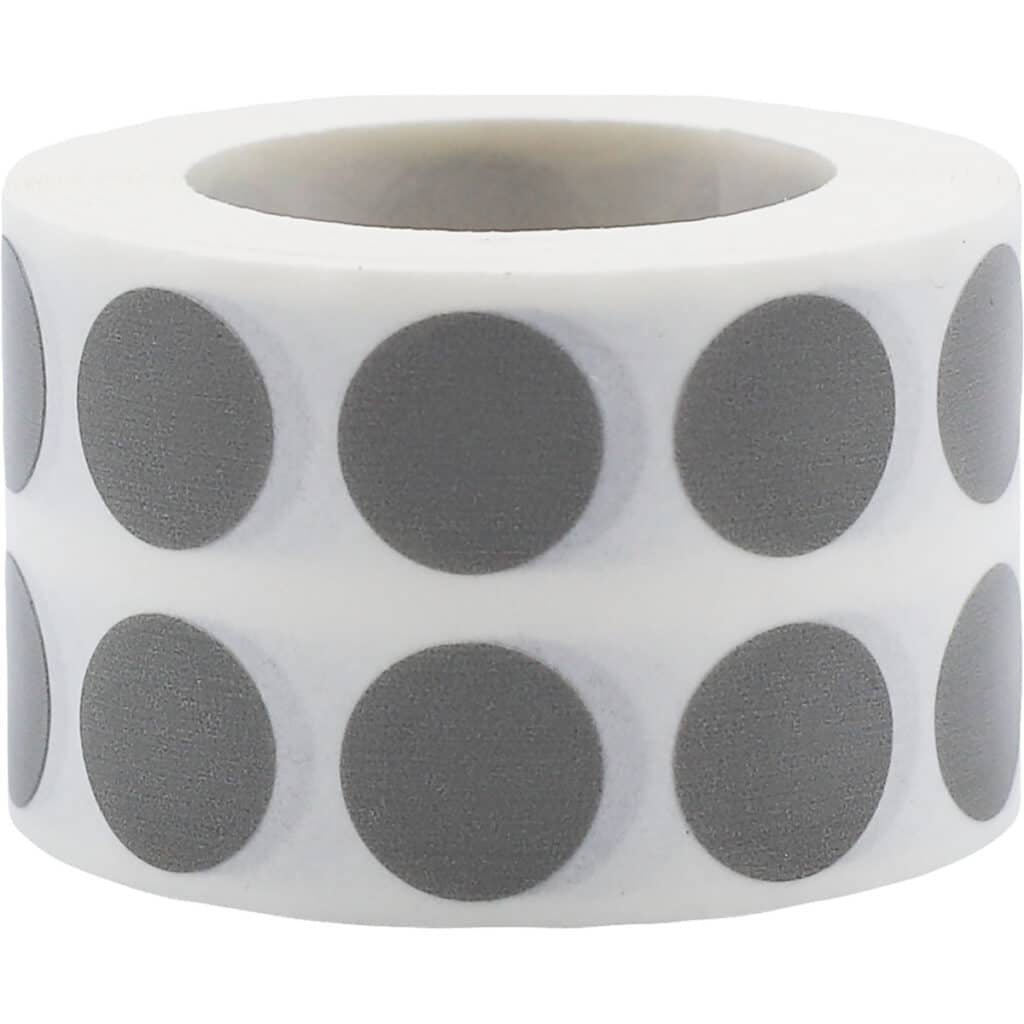 Small Grey Dot Stickers 1/2" | 1,000/Roll | InStockLabels.com