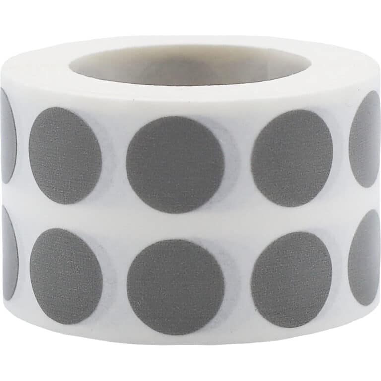 Small Grey Dot Stickers 1/2" | 1,000/Roll | InStockLabels.com