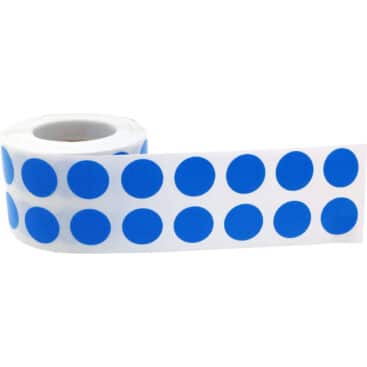 Small Blue Dot Stickers 1/2" | InStockLabels.com