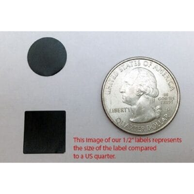1/2" Metallic Green Dot Stickers | 1,000/Roll | InStockLabels.com