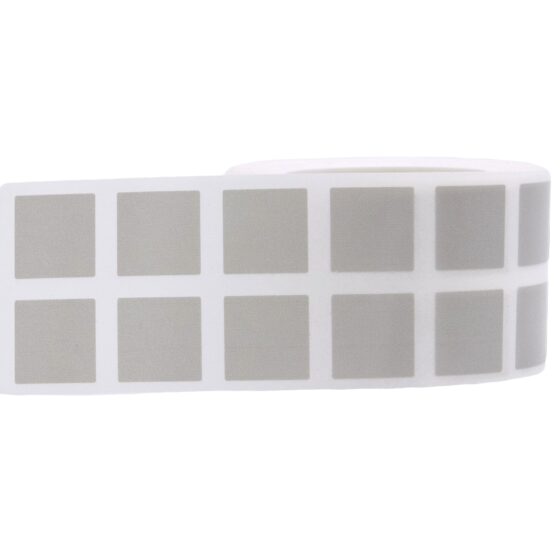 Small Grey Colored Square Stickers 1/2" | InStockLabels.com
