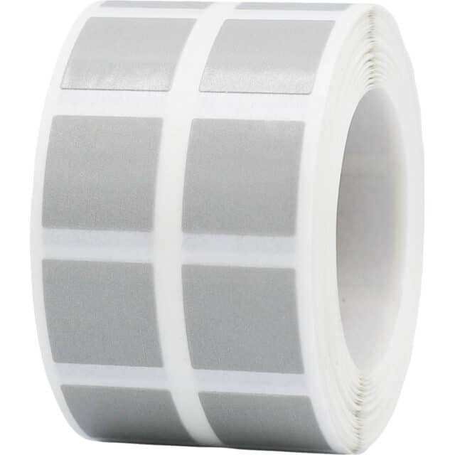 Small Grey Colored Square Stickers 1/2" | InStockLabels.com