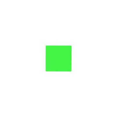 Small Fluorescent Green Colored Square Stickers 1/2" | InStockLabels.com