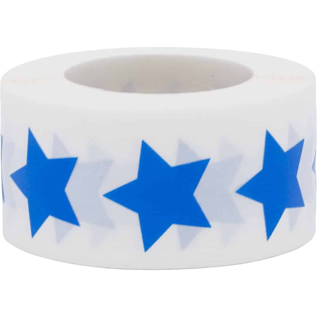 Blue Star Stickers 3/4" Inch | InstockLabels.com