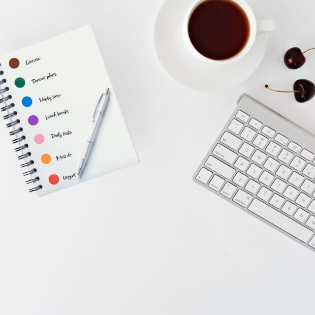 Purple Color Code Labels 3/4" Round | InstockLabels.com