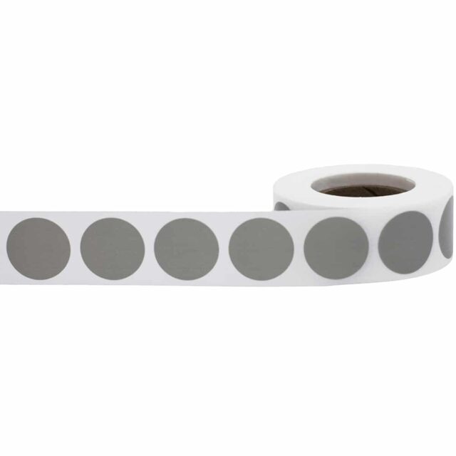 Grey Color Code Labels 3/4" Round | InstockLabels.com