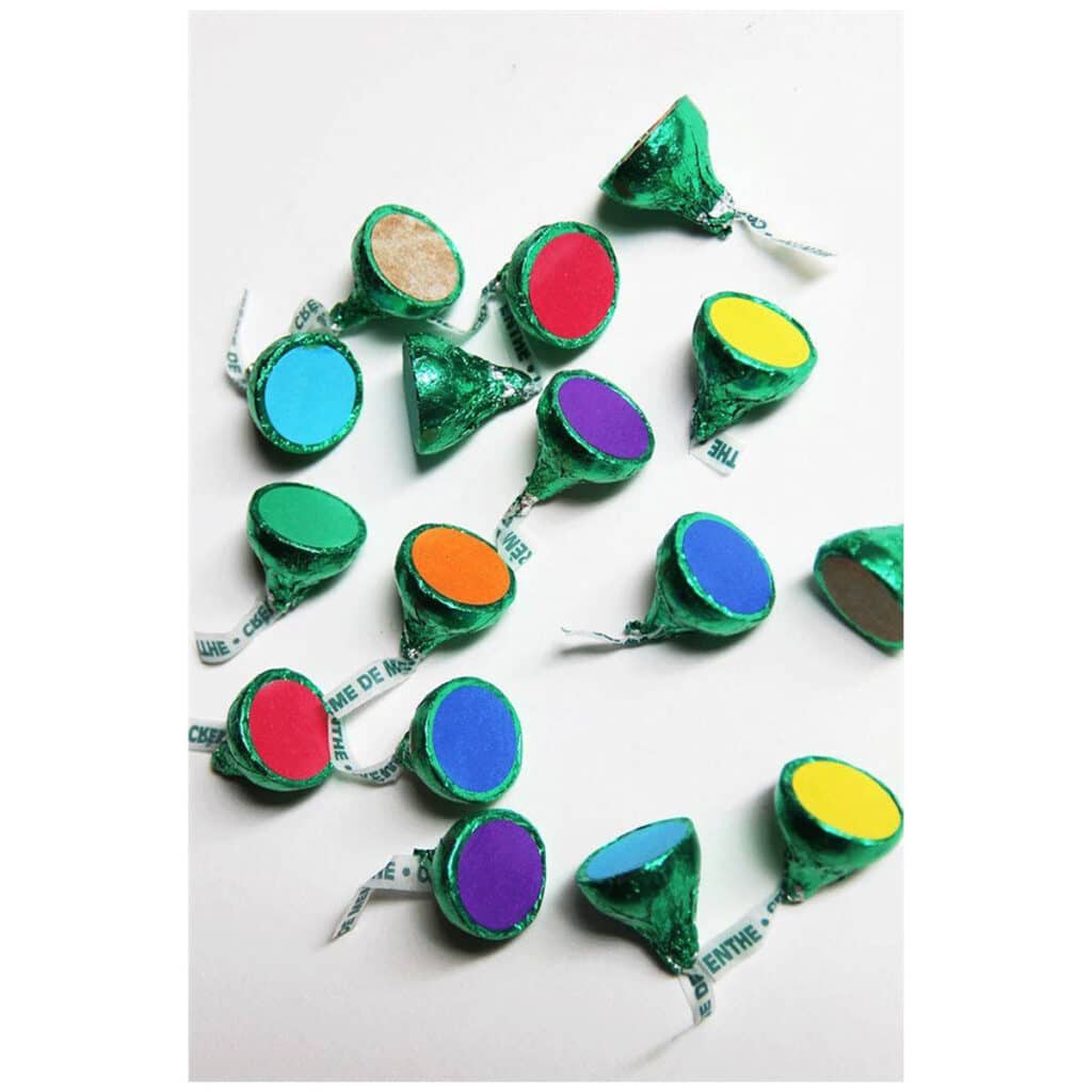 Hot Yellow Color Code Labels 3/4" Round | InstockLabels.com