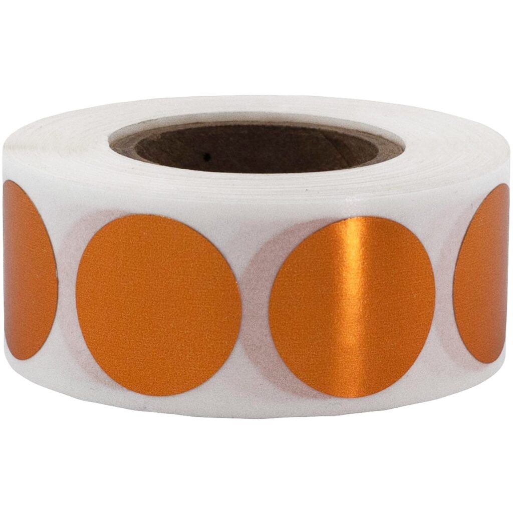 Bronze Labels 3/4" Round | InstockLabels.com