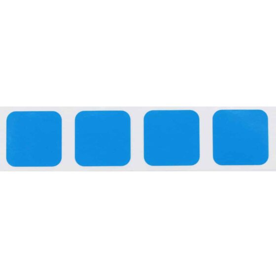 Blue Colored Labels 3/4" Square | InstockLabels.com