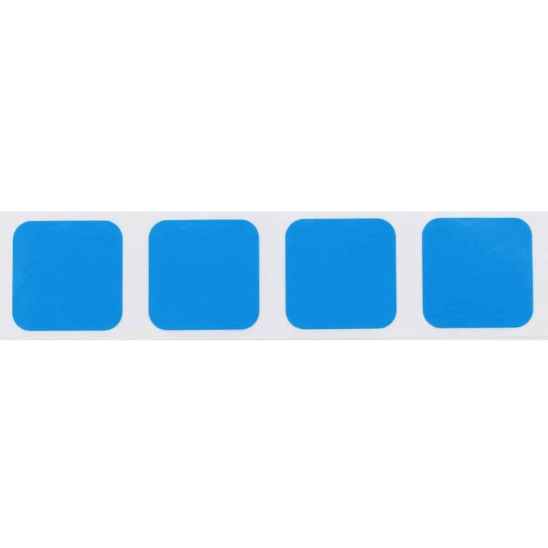 Blue Colored Labels 3/4" Square | InstockLabels.com