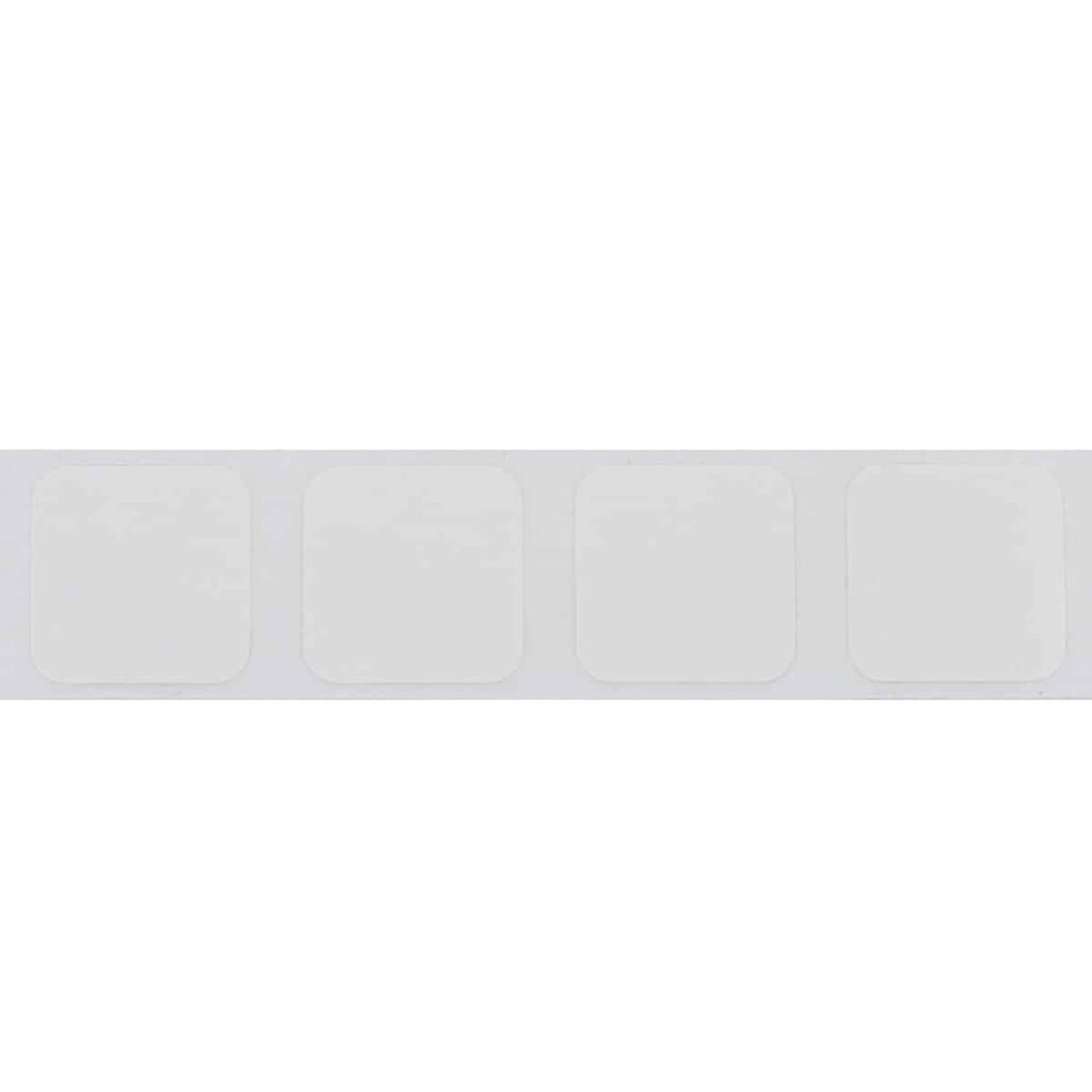 White Labels 3/4" Square | InstockLabels.com