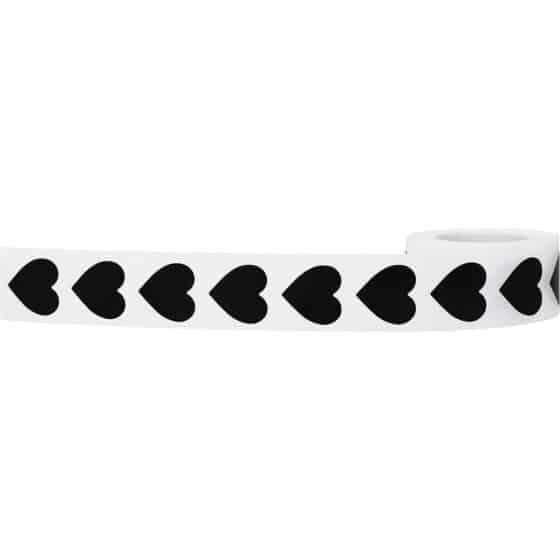 Black Heart Stickers 3/4 Inch | InstockLabels.com