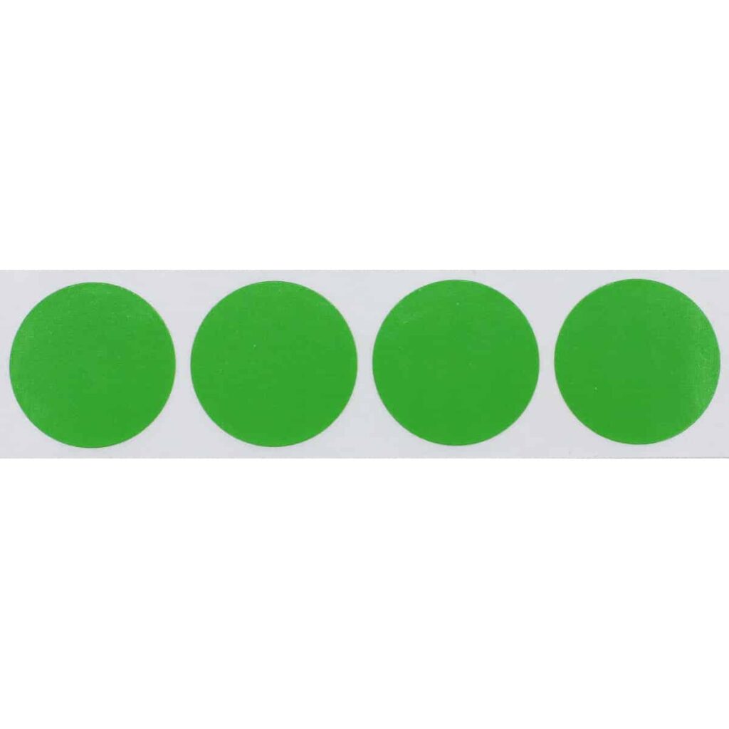 Light Green Labels 1" Round | InstockLabels.com