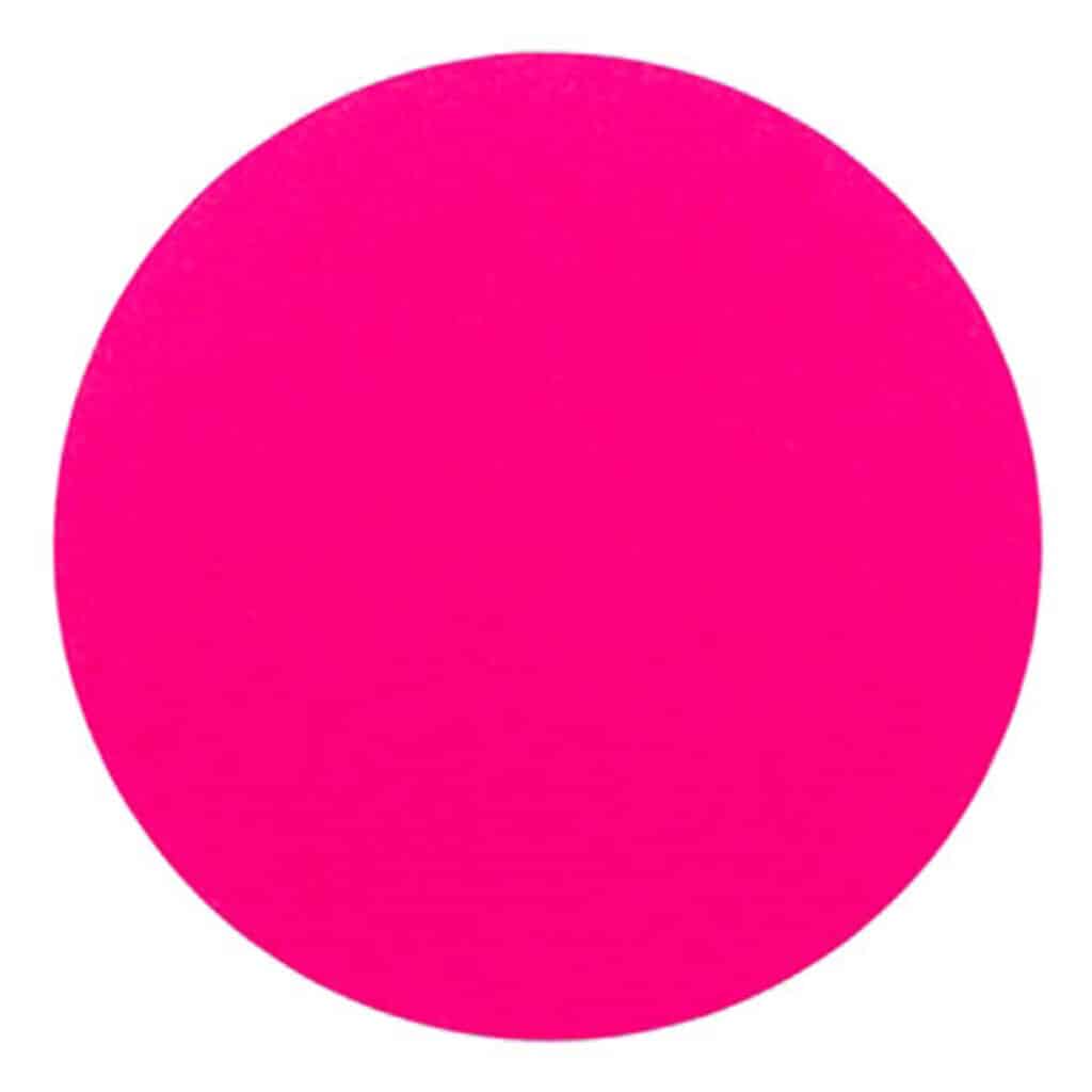 Fluorescent Pink Labels 1" Round | InstockLabels.com