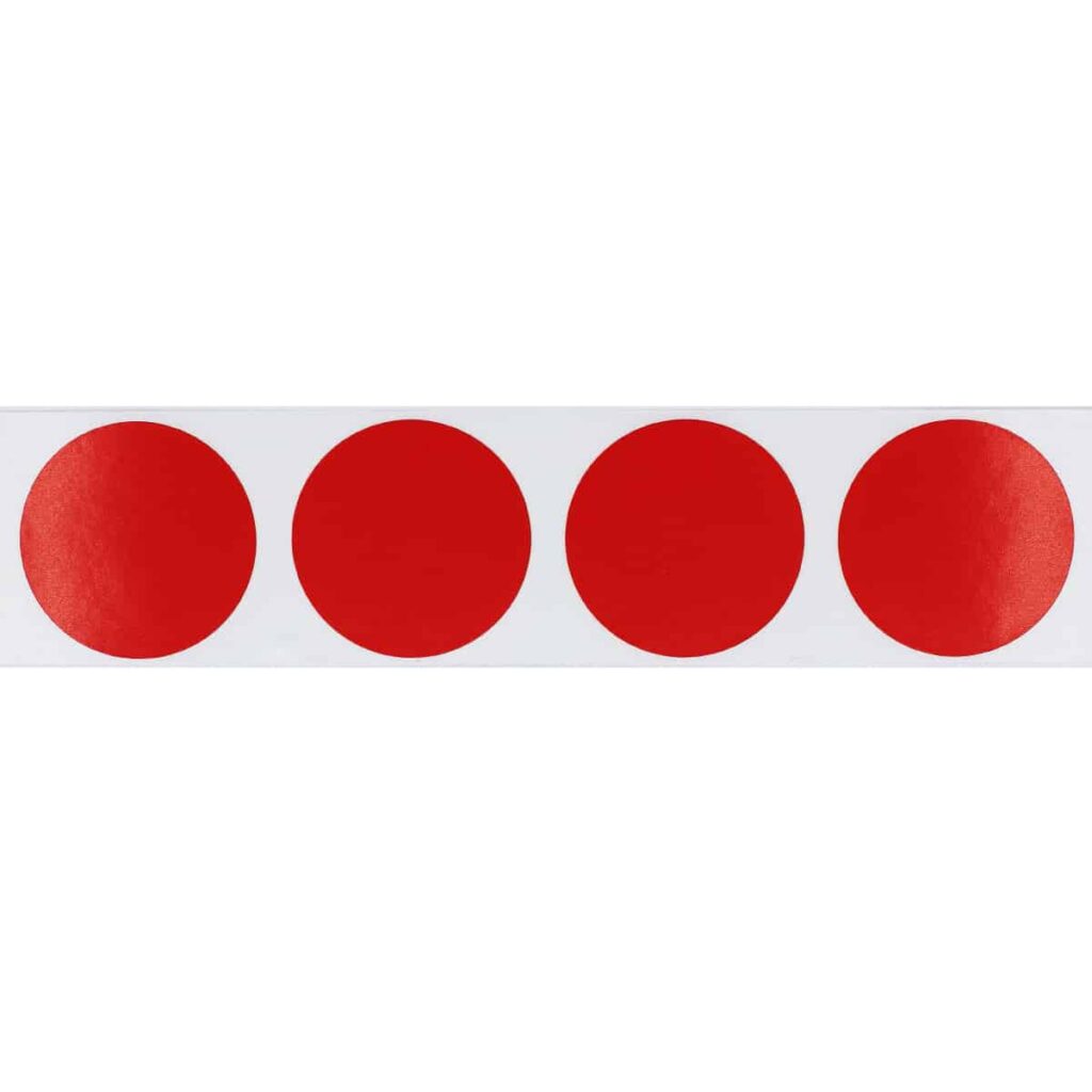 Red Colored Labels 1.5" Round | InstockLabels.com