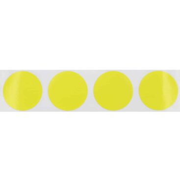 Hot Yellow Colored Labels 1.5" Round | InstockLabels.com