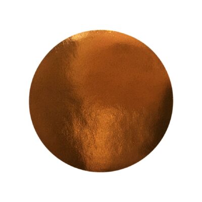 Shiny Metallic Bronze Colored Labels 1.5" Round | InstockLabels.com