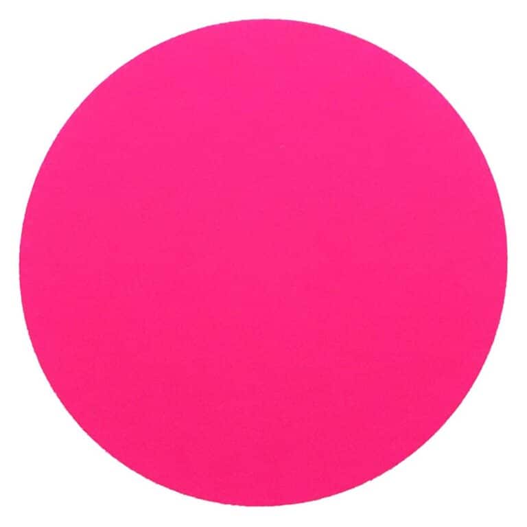 Fluorescent Pink Color Code Labels 2" Round | InstockLabels.com