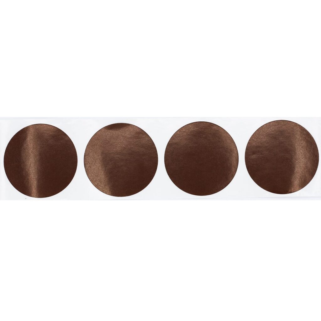 Brown Color Coding Labels 2" Round | InstockLabels.com