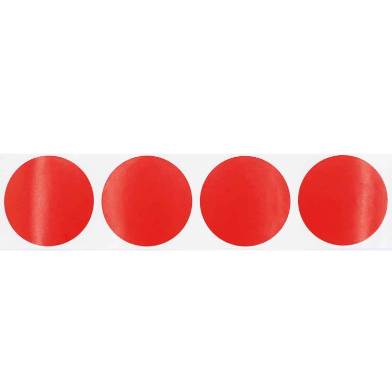 Red Color Coding Labels 2" Round | InstockLabels.com