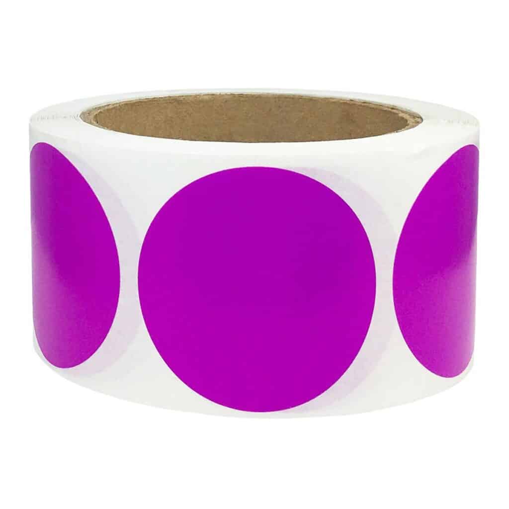 Lilac Color Coding Labels 2" Round | InstockLabels.com