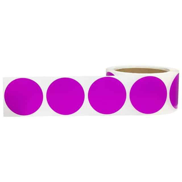 Lilac Color Coding Labels 2" Round | InstockLabels.com