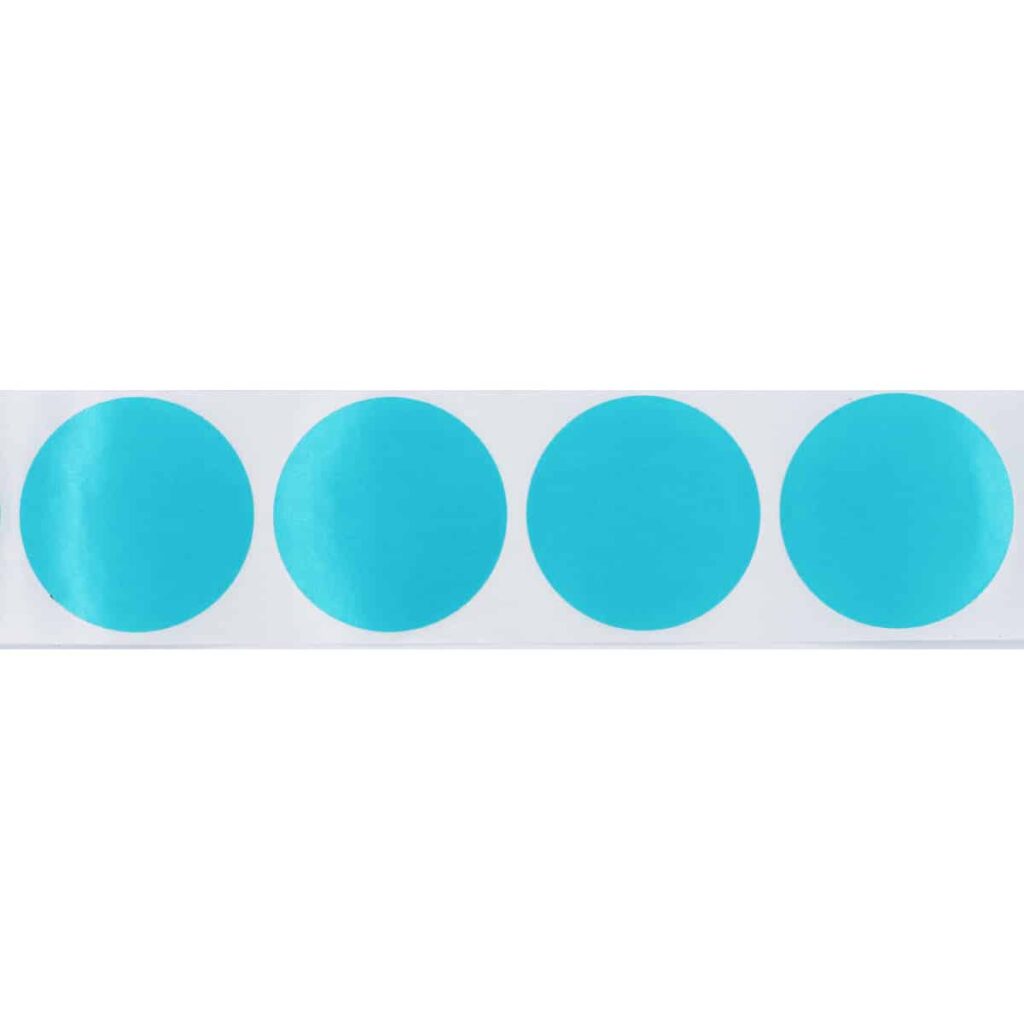 Teal Color Coding Labels 2" Round | InstockLabels.com