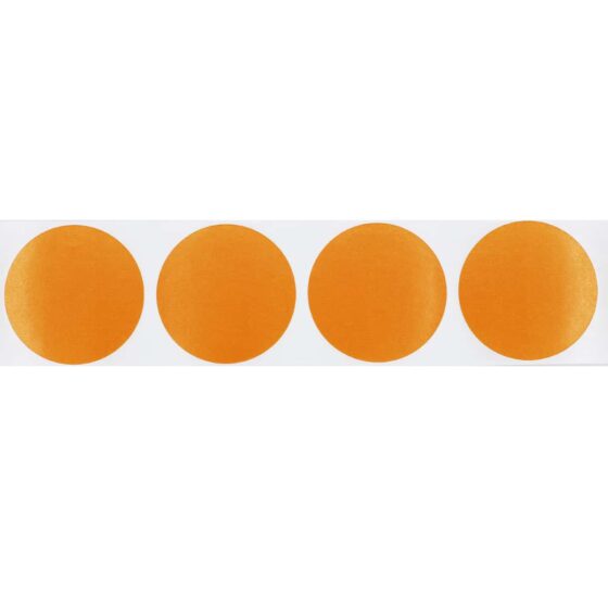 Orange Color Coding Labels 2" Round | InstockLabels.com