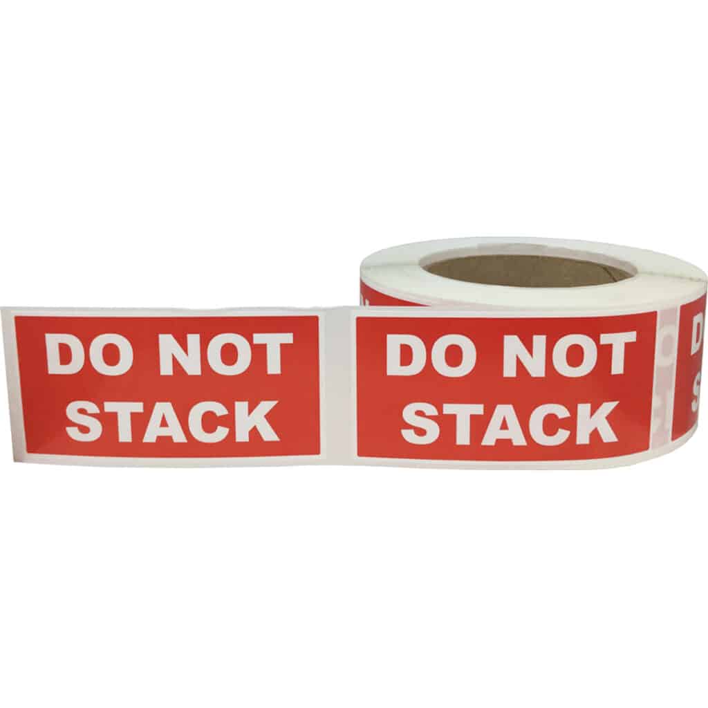 Warehouse Labels that say "Do Not Stack" | 2 x 4" InStockLabels.com