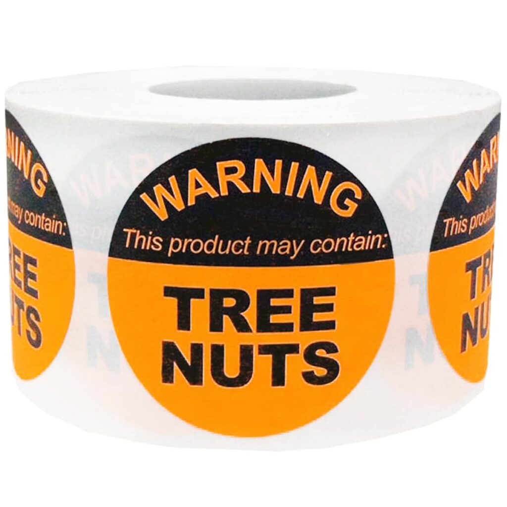 May Contain Tree Nuts Diet Warning Labels | InStockLabels.com