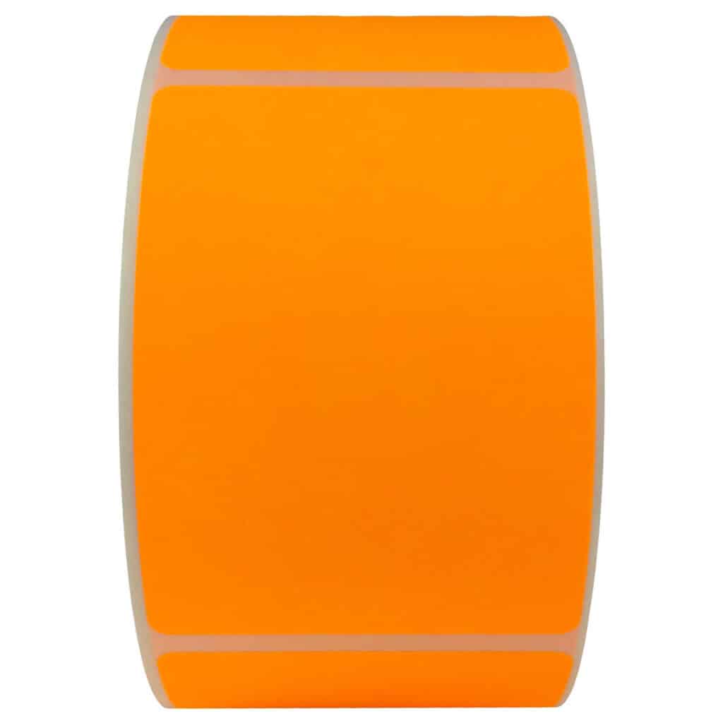Large Rectangle Orange Labels 2.5" x 3.5" | InstockLabels.com