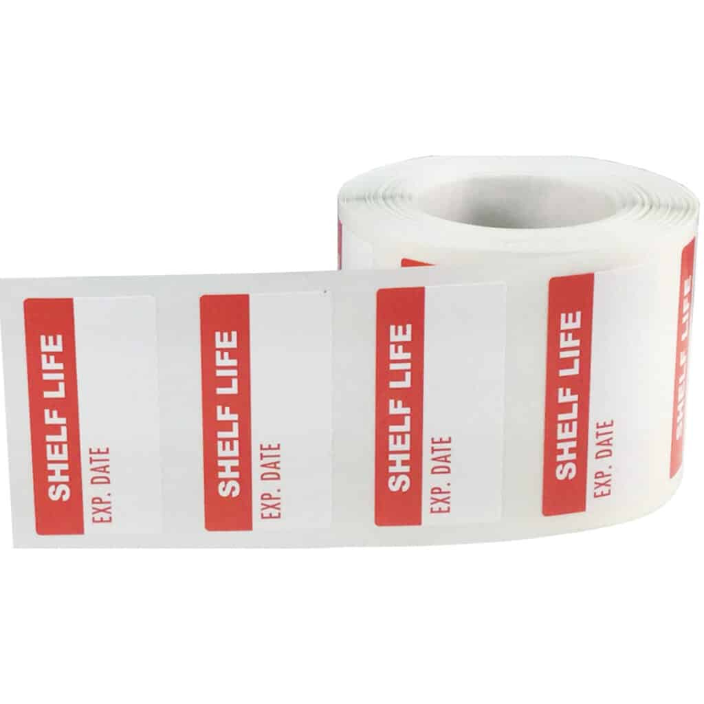 Food Rotation Shelf Life Writable Labels | InStockLabels.com
