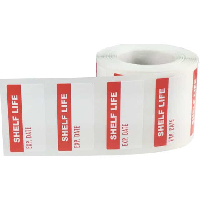 Food Rotation Shelf Life Writable Labels | InStockLabels.com