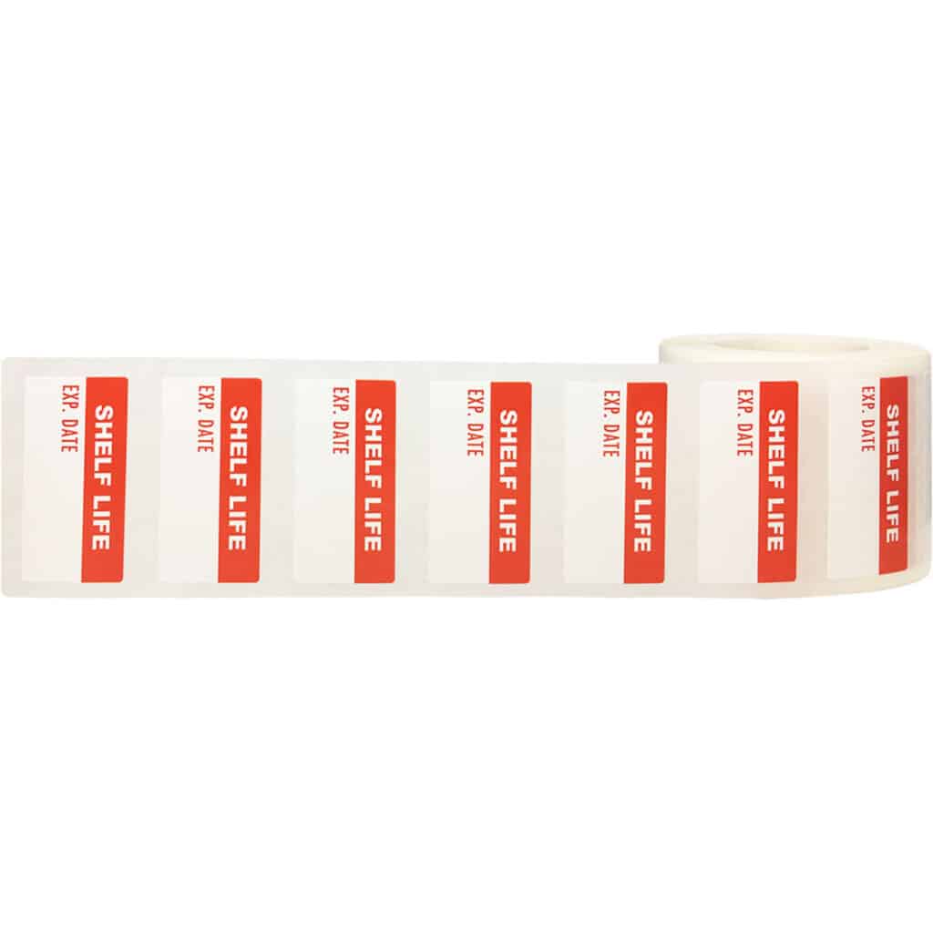 Food Rotation Shelf Life Writable Labels | InStockLabels.com