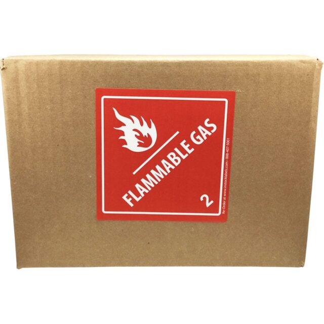 DOT Flammable Gas Warning Labels Class 2 | InStockLabels.com