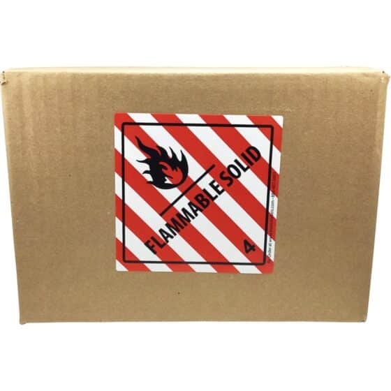 DOT Flammable Solid Hazard Labels Class 4 | InStockLabels.com