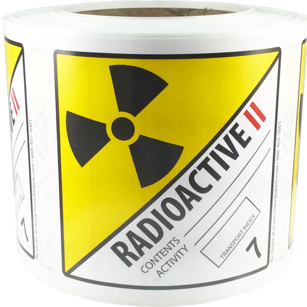 DOT Radioactive ll Hazard Labels Class 7 | Safety Labels ...