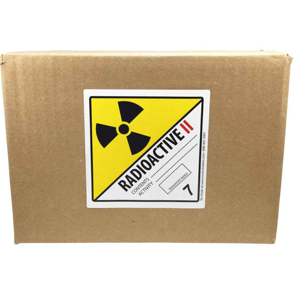 DOT Radioactive ll Hazard Labels Class 7 | Safety Labels ...