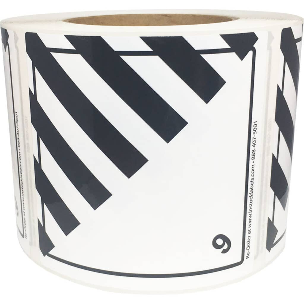 DOT Miscellaneous Dangerous Goods Labels Class 9 | InStockLabels.com