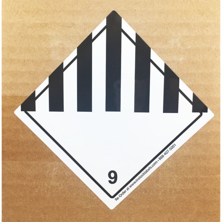 DOT Miscellaneous Dangerous Goods Labels Class 9 | InStockLabels.com