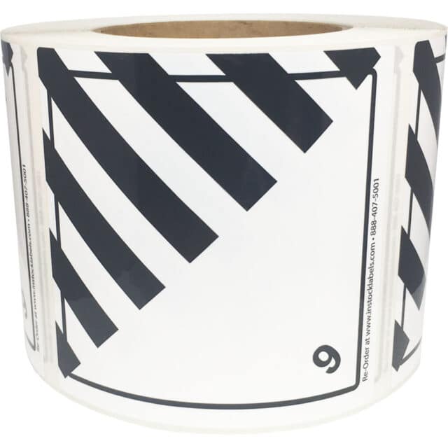 DOT Miscellaneous Dangerous Goods Labels Class 9 | InStockLabels.com