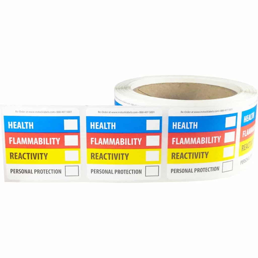 Hazardous Material Identification Labels | 2" | 500 Labels ...