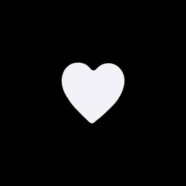 White Heart Stickers 1" Inch | InstockLabels.com