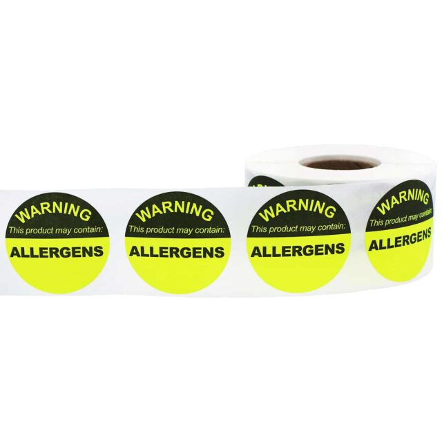 May Contain Food Allergens Diet Warning Labels | InStockLabels.com