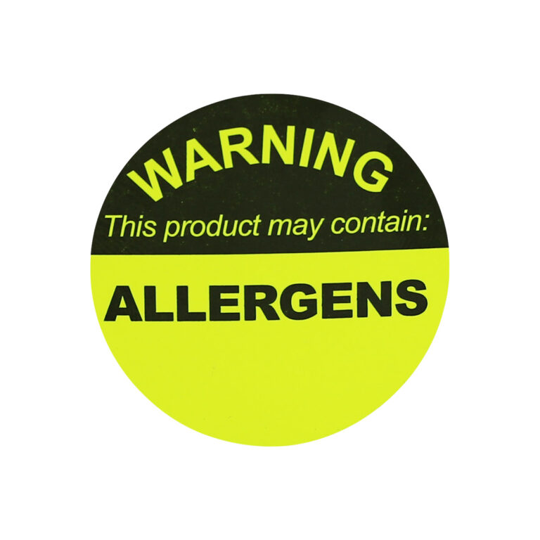 May Contain Food Allergens Diet Warning Labels | InStockLabels.com