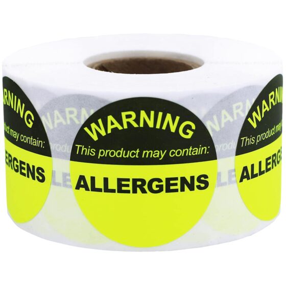 May Contain Food Allergens Diet Warning Labels | InStockLabels.com